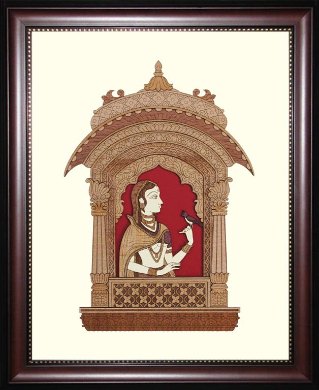 Zarokha Lady with Bird @ Indian Art | StoryLTD